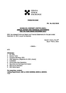 PR – 103 GOIL Audited Financial Statements for the Full Year Ended ...